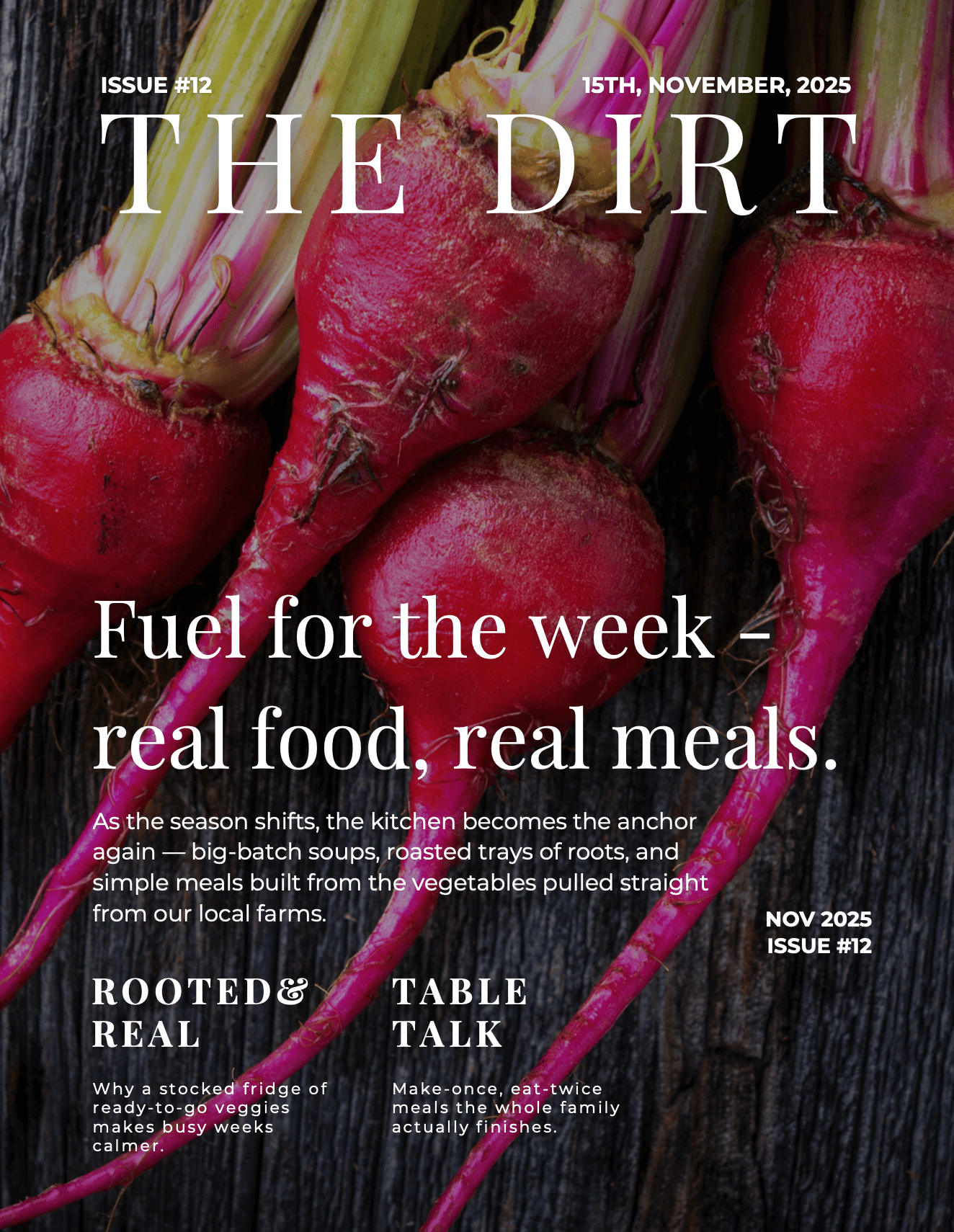 Rooted & Real cooking: The Dirt #12 Insights – Iron & Acre